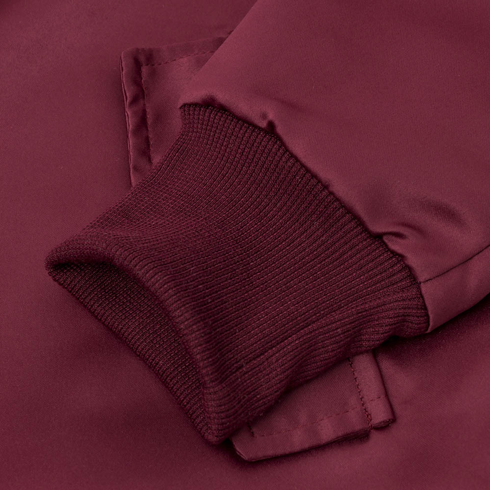 Trendy Long Sleeves Zipper Design Wine Red Rayon Coat_Coat&Jacket ...