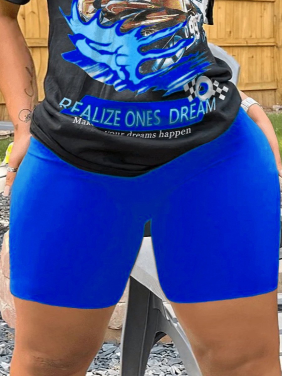 LW BASICS Plus Size Mid Waist Skinny High Stretchy Shorts Sale lw-basics-plus-size-mid-waist-skinny-high-stretchy-shorts-sale
